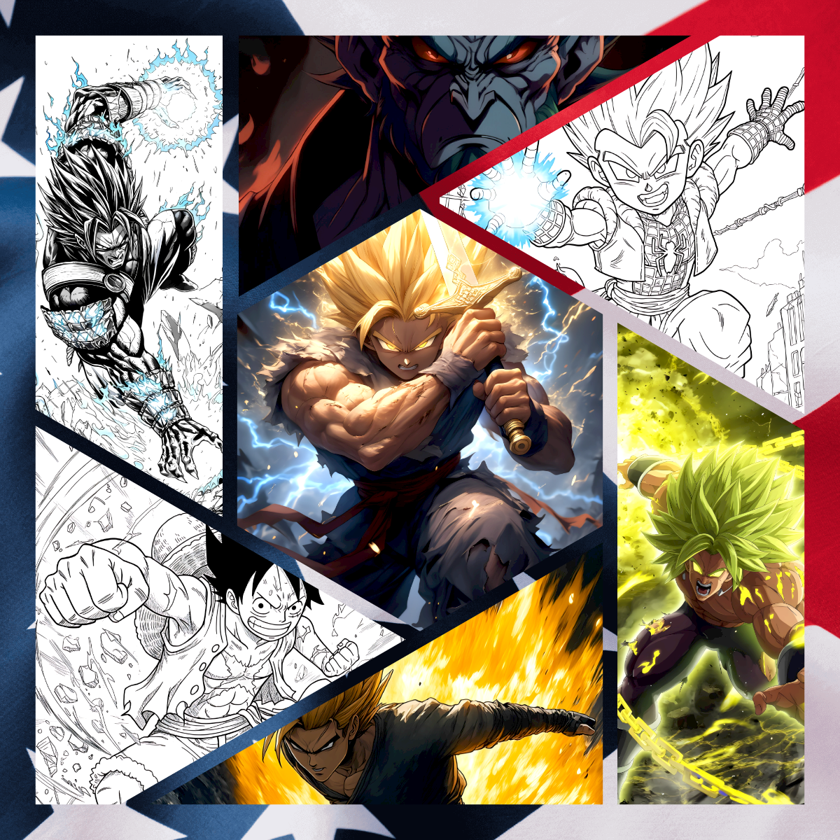 broly dragon ball z printable coloring pages